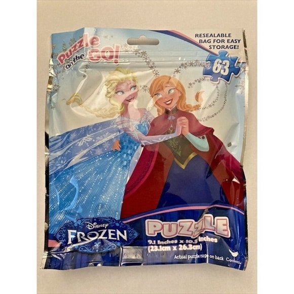 Disney | Games | Disney Frozen Elsa Anna Jigsaw Puzzle On The Go In ...